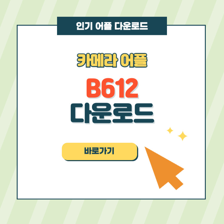 B612 카메라 어플 앱 다운로드 바로가기
