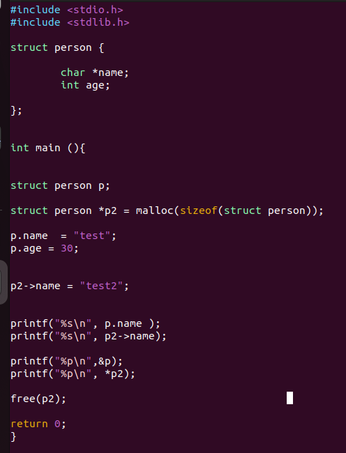[C] sturct 참조변수 & struct pointer 변수