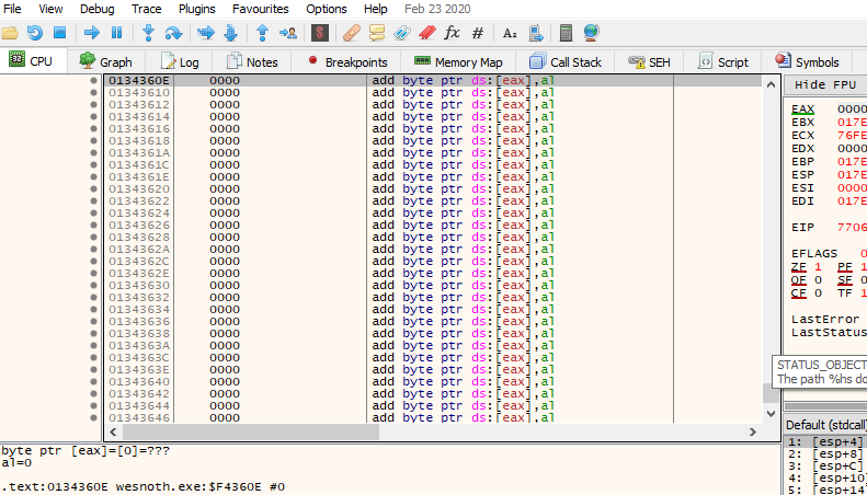 Wesnoth 해킹하기 (5) Code Cave