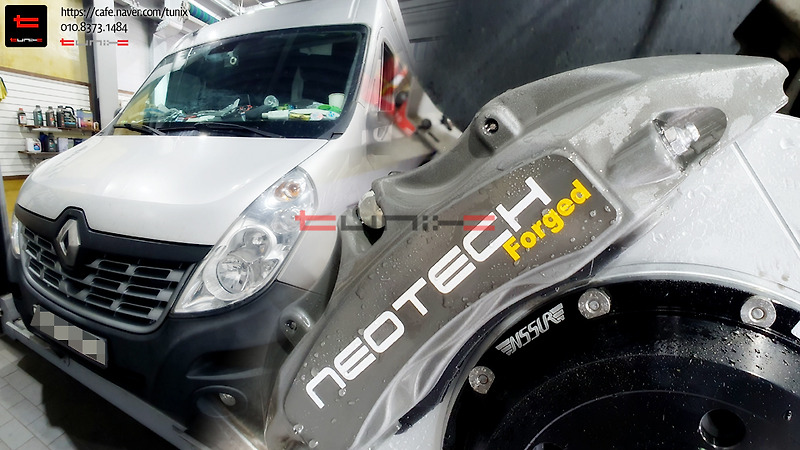 검사가능한 튜닝인증브레이크 네오테크NF6p 380mm 르노마스터 솔라티20인치휠 ( 대구 네오테크인증우수판매점 튜닉스 )