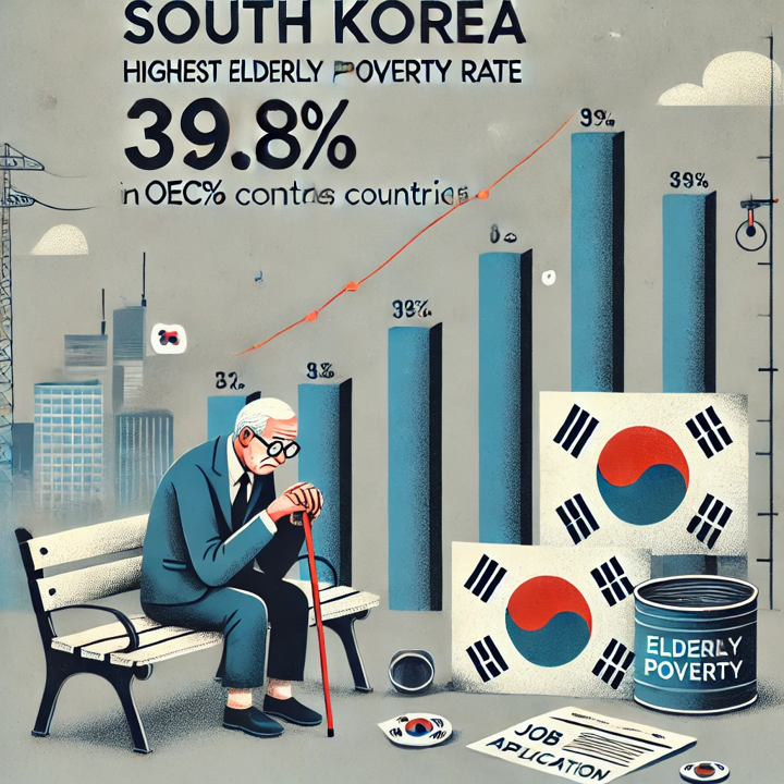 한국 어쩌다 이 지경까지"···노인 빈곤율 'OECD 1위'