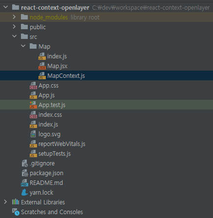 React + Openlayers 구성 ( By React Context )