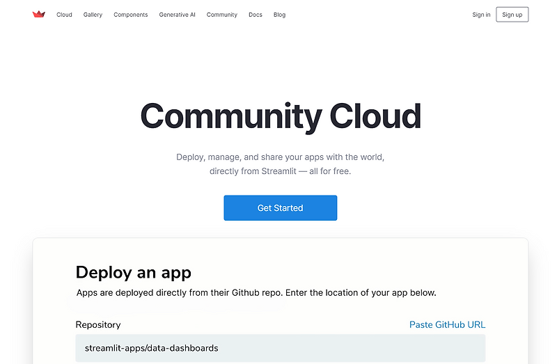 [Streamlit] Github에서는 Private, Streamlit Cloud에서 배포하기 :: 철밥통을 뛰쳐나온 개발자