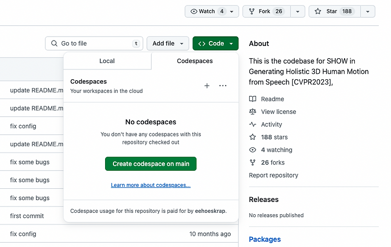 가상환경 만들기 귀찮을 때 GitHub Codespaces 사용하기