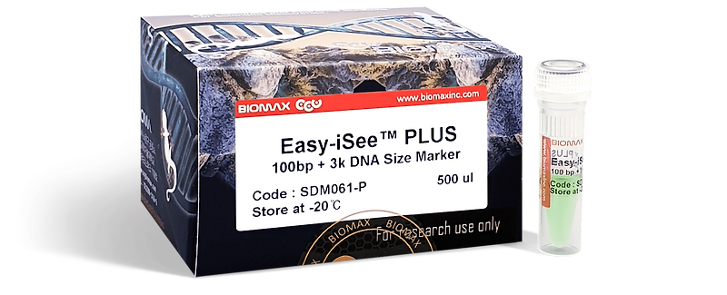 Easy-iSee™ PLUS 100bp + 3kb DNA Size Marker :: BIOMAX.COM