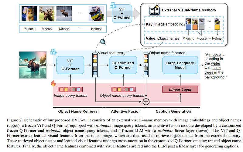 [Architecture] EVCap: Retrieval-Augmented Image Captioning with External Visual-Name Memory