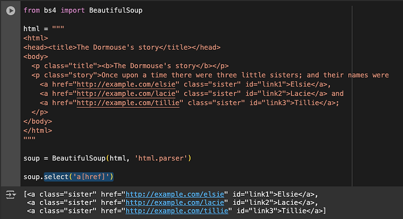 [Python] BeautifulSoup select() CSS 선택자 사용법