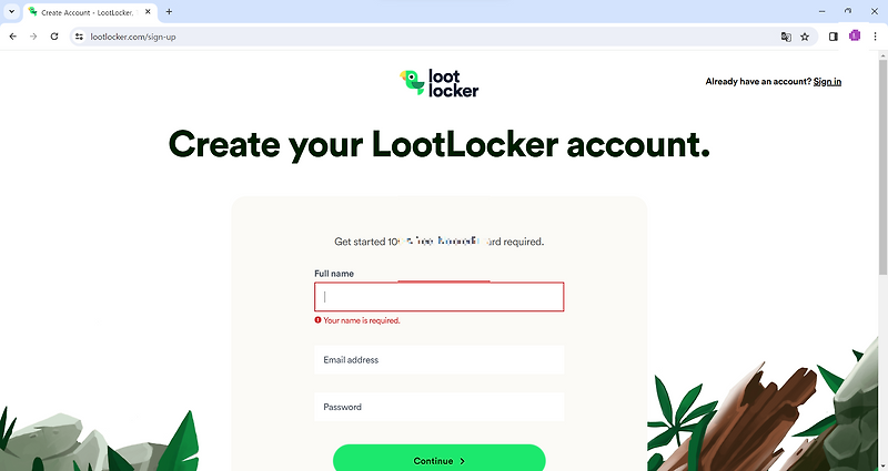 [Unity] LootLocker - 사용 준비하기