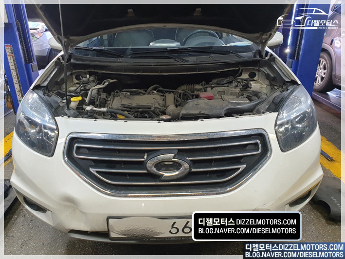 QM5/엔진체크등 점등 증상 방문-DPF 탈거 클리닝