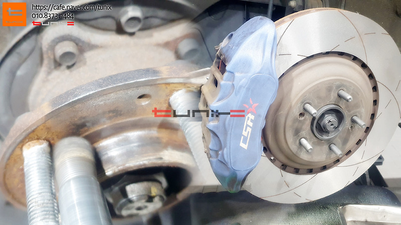 핸들떨림 해결 CSR 6p 6G 튜닝디스크연마 & 전용패드 교체 6R 대구 튜닉스