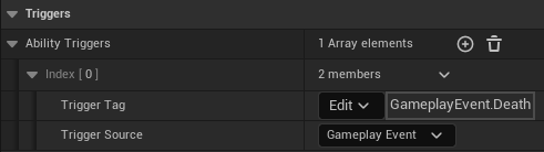 [Unreal] AbilityTriggers in GameplayAbility