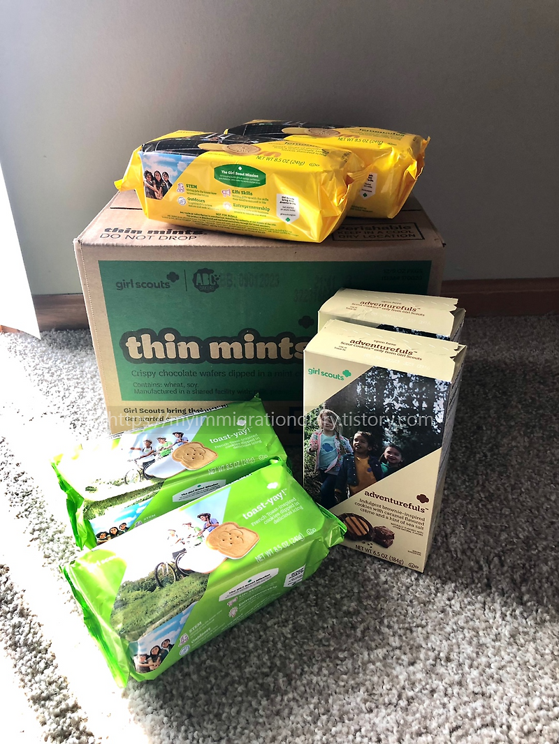 my immigration diaries :: 미국 걸스카우트 쿠키 Girl Scout Cookies in 2023