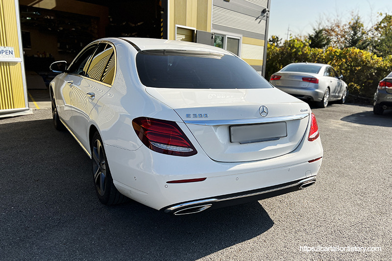 벤츠 E클래스(E300, W213) 엔진오일교환 - 쉘 힐릭스 울트라 5W-40(MB229.5 벤츠 공식승인오일)