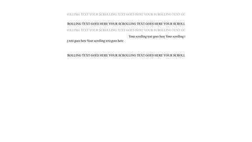 Moving Text - CSS Animation Marquee Tag