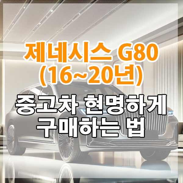 제네시스 G80(16~20년) 중고차 현명하게 구매하는 법