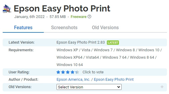 Epson Easy Photo Print 무료 다운로드