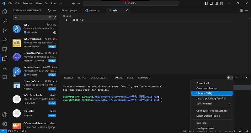 노트북에 코딩 개발 환경 설치하기 (Windows10 기준) / VSCode + Anaconda + 리눅스 (WSL) 설치
