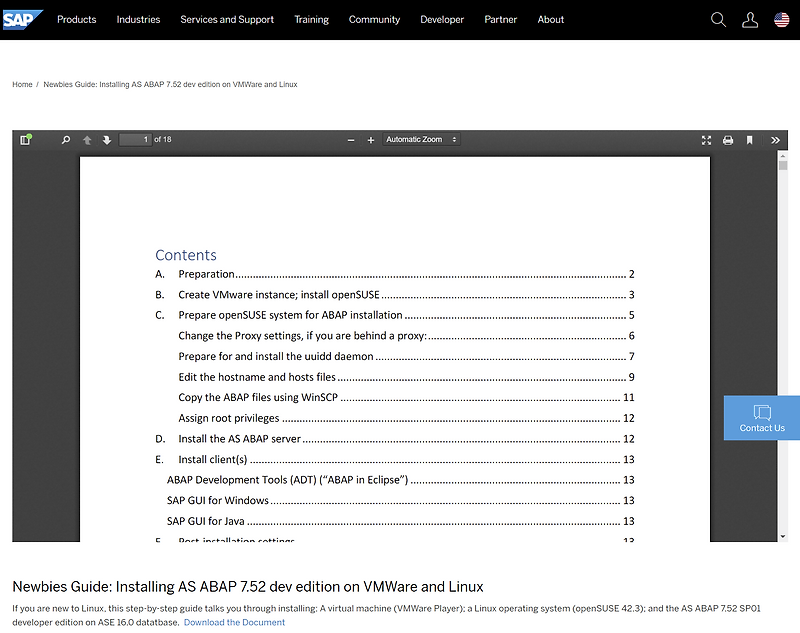 (2019) SAP 실습환경 구축 (2) : SAP NetWeaver AS ABAP Developer Edition 7.52 SP01 - 흙수저 일개미의 SAP & ABAP
