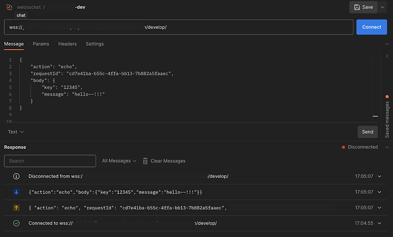 [AWS APIGateway] APIGateway WebSocket API 사용하기 2