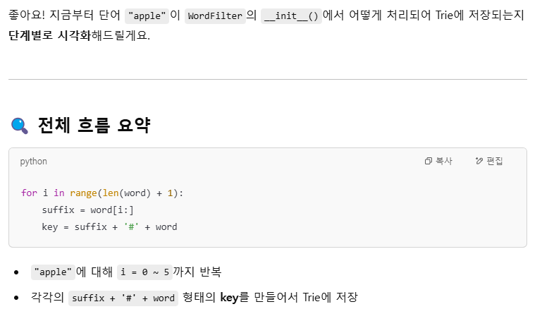 [Trees: Trie] 745. Prefix and Suffix Search