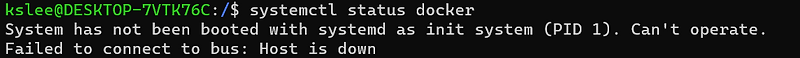 [Linux] 윈도우에 WSL(Ubuntu 22.04) 설치 후 systemctl 명령어 실행 오류 해결