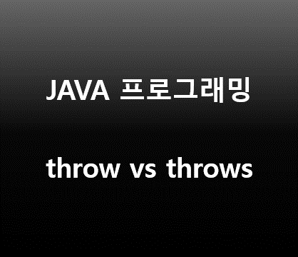 [Java] 35. throw vs throws 차이 완벽 정리 — Hello Development World