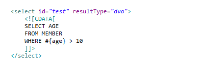 [MyBatis ] 마이바티스 부등호 사용 XML 에러 (The content of elements must consist of well-formed character ...