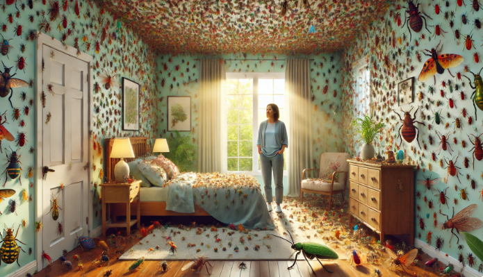 방안에 벌레가 가득한 꿈 해몽