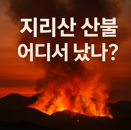 지리산 산불 발생 지역은 어디?” – 실시간 등산 통제 구간 확인법