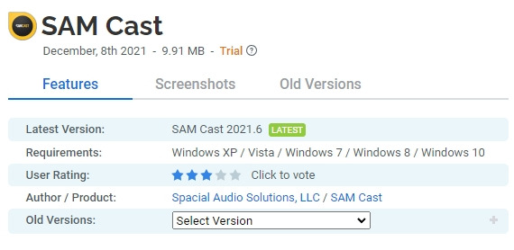 SAM Cast 무료 다운로드