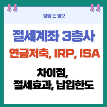 절세 계좌 3총사, 연금저축, IRP, ISA 완벽 가이드