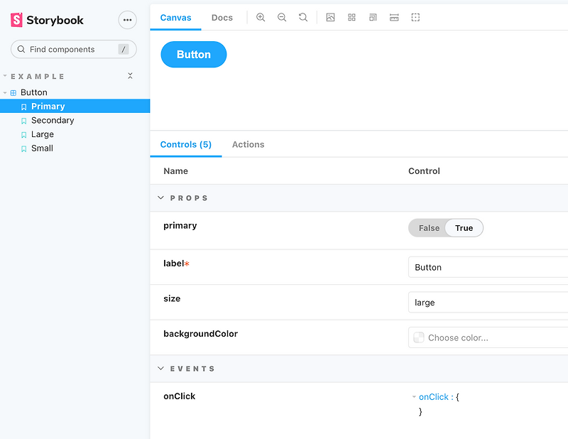 shaking blog :: Storybook Button Example (feat. vue)