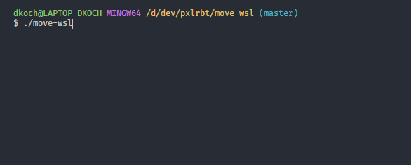 wsl:: VHDX file을 쉽게 이동하기 by powershell