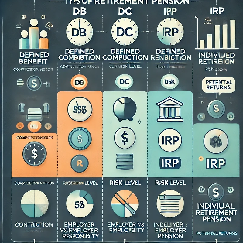 퇴직연금 DB, DC, IRP의 차이점과 장단점 분석 | 퇴직금 vs 퇴직연금 비교!