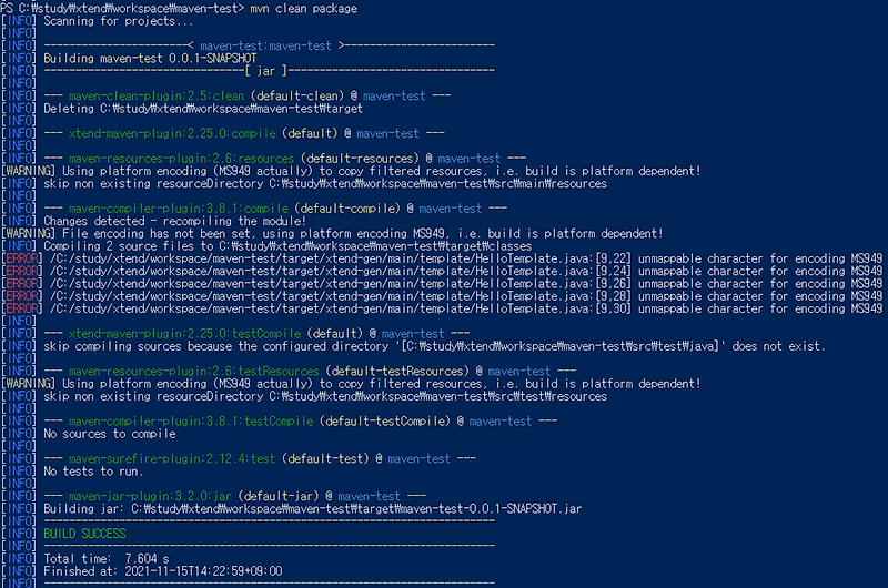 Maven의 Default Encoding 정보