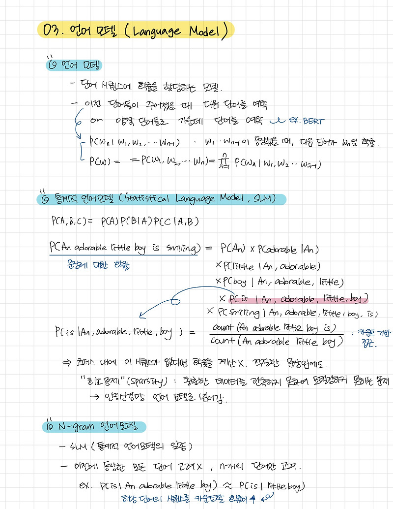 [NLP] 03. 언어 모델
