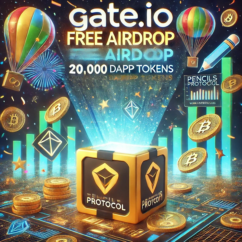 Gate.io 무료 에어드롭: Pencils Protocol (DAPP) 20,000개 무료 배포 이벤트! 🎉