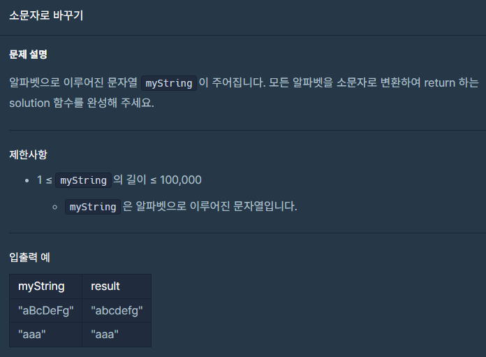[C/C++] programmers Level 0 소문자로 바꾸기
