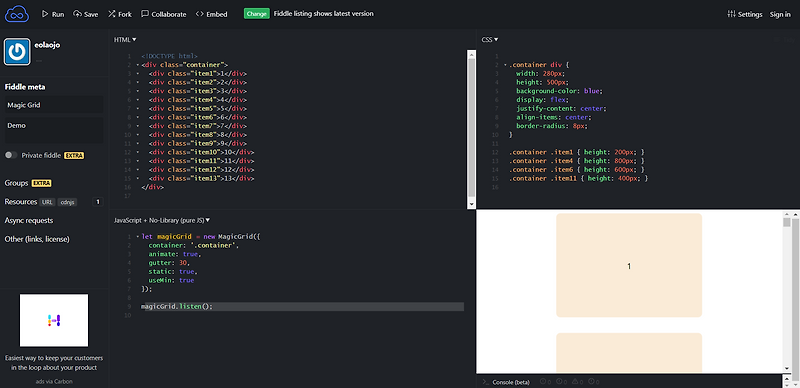 (27) MagicGrid 소개 및 Articleapp 시작