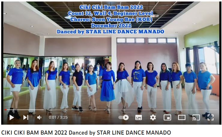 CIKI CIKI BAM BAM 2022 Danced by STAR LINE DANCE MANADO