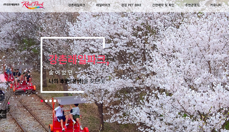 가평 레일바이크 홈페이지 예약 소요시간 가격 할인