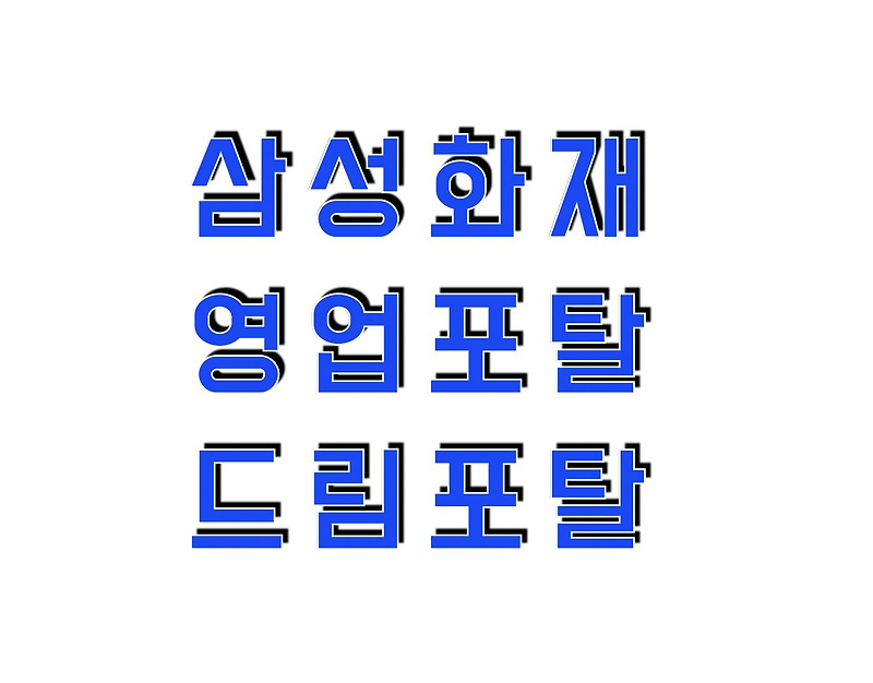 삼성화재 드림포탈 보험업무시스템 (https://erp.samsungfire.com)