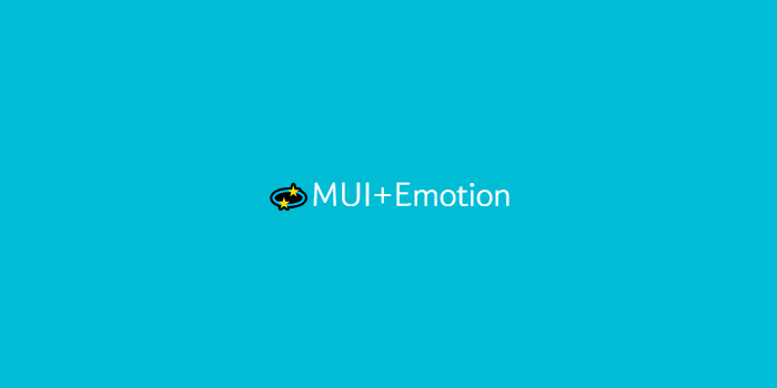 MUI+Emotion 알아보기