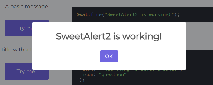 JavaScript 깔끔한 모달창 SweetAlert2 세팅 방법 — ★탱이별★