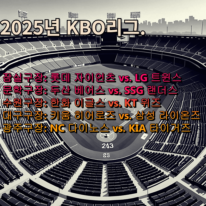 2025년 KBO리그 개막일 개막전 변경 사항 CGV 예매