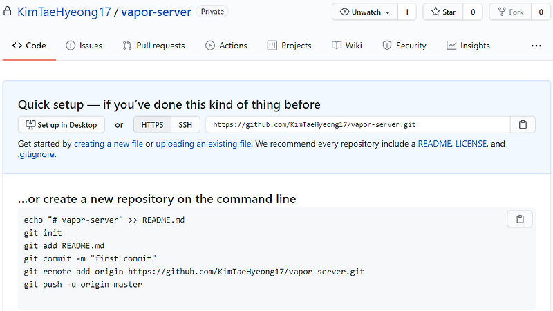 Vapor 서버 만들기 - Ubuntu+Swift+Vapor+Github(4)