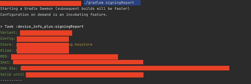 [Flutter Error] 구글 로그인 에러 com.google.android.gms.common.api.ApiException: 10