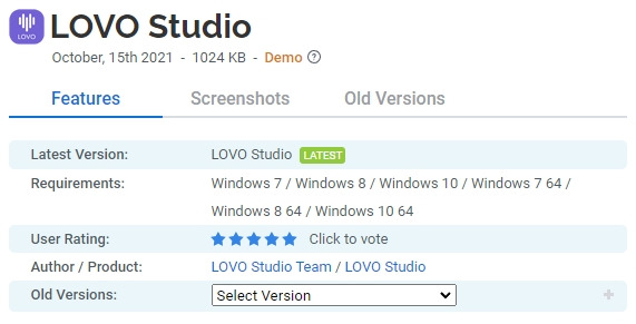 LOVO Studio 무료 다운로드