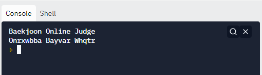 [알고리즘] ROT13 백준 11655 (Python)