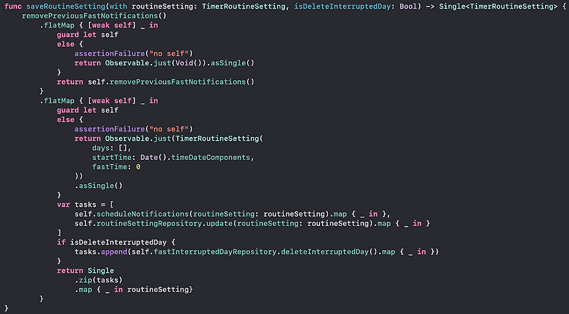 RxSwift 사용시 unowned 사용해 캡처리스트 정의 — brick's note